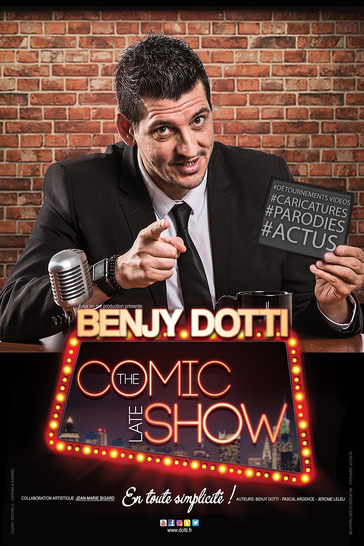 Fantaisie Prod - Benjy Dotti - The Comic Late Show - Menton ...